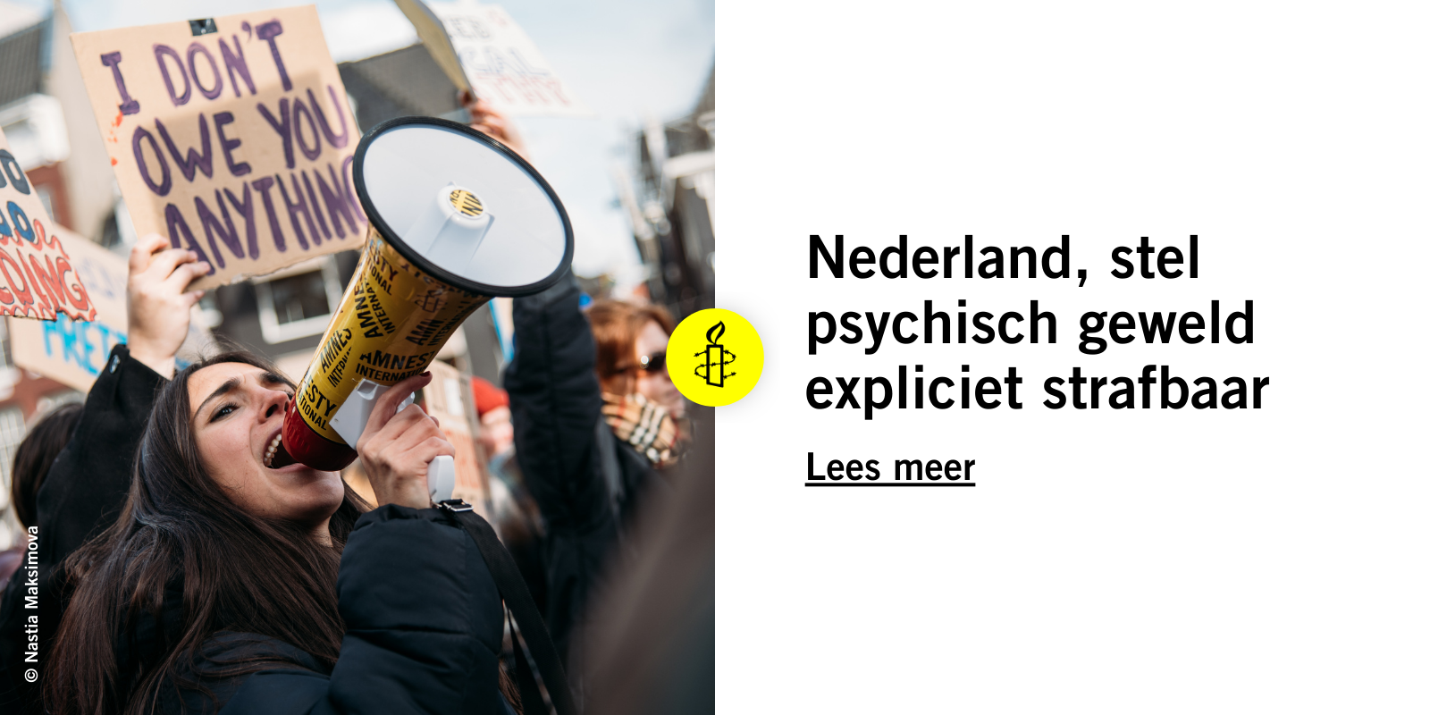 Nederland, stel psychisch geweld expliciet strafbaar