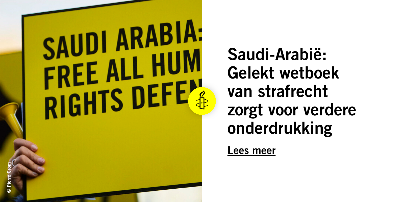 Saudisch wetboek van strafrecht zorgt voor meer onderdrukking