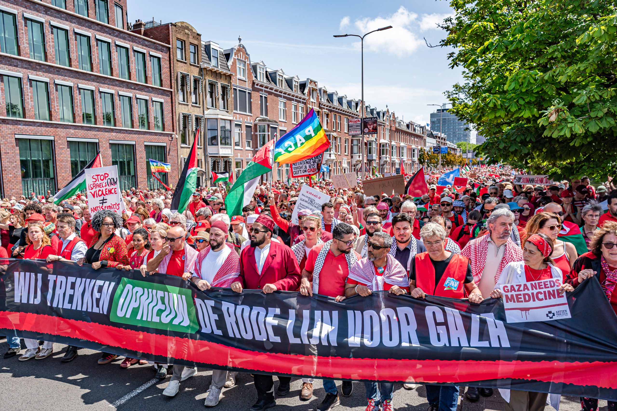 Rode Lijn demonstratie op 5 oktober in Amsterdam